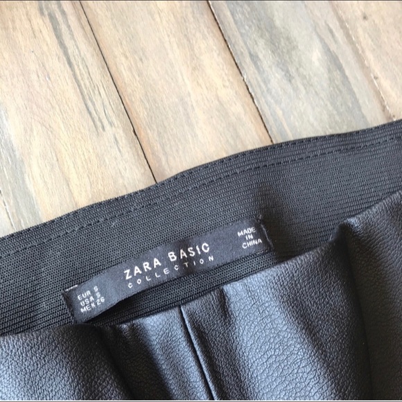 Zara | Pants & Jumpsuits | Zara Faux Leather Pants S | Poshmark